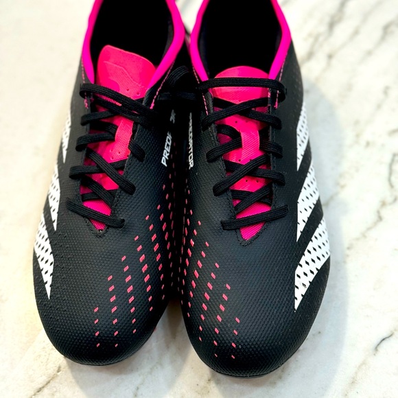 adidas | Shoes | Adidas Predator Pink And Black Cleats | Poshmark